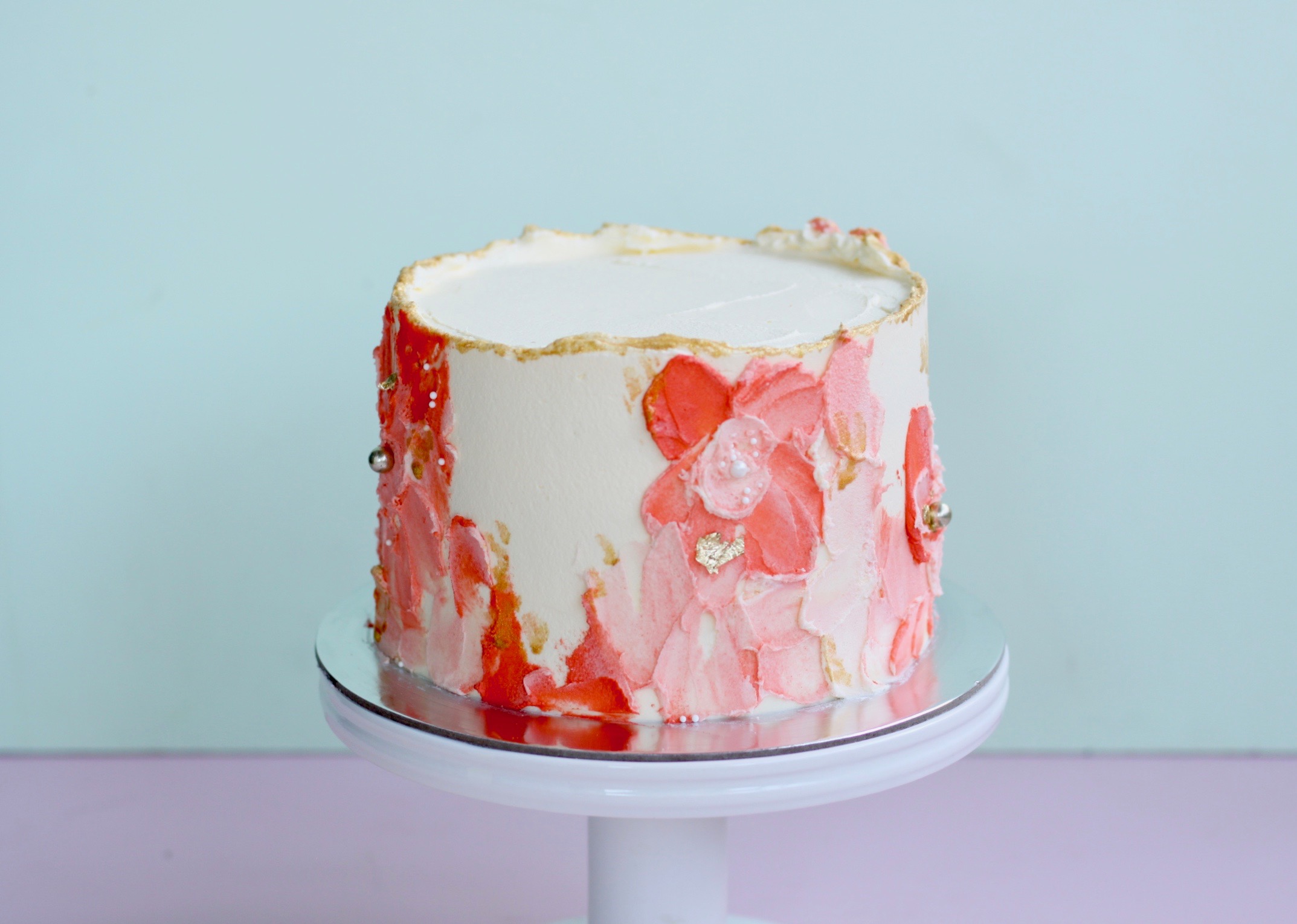 Textured Buttercream Cake - What Sarah Bakes - Cakery