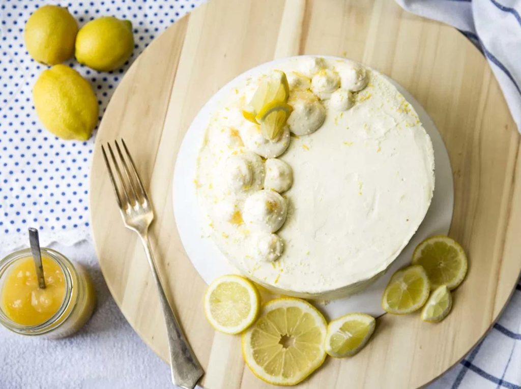 LEMON LAYER CAKE WITH MASCARPONE CREAM FROSTING - What Sarah Bakes